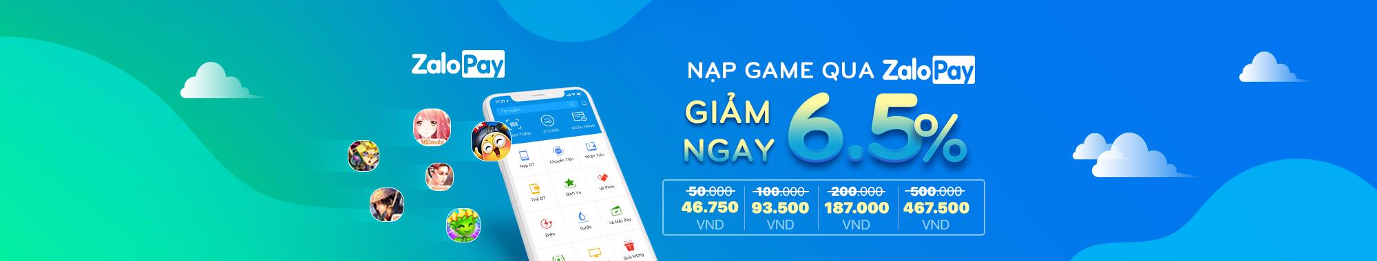 Zing Pay Mobile - Kênh nạp game mobile chính thức của VNG