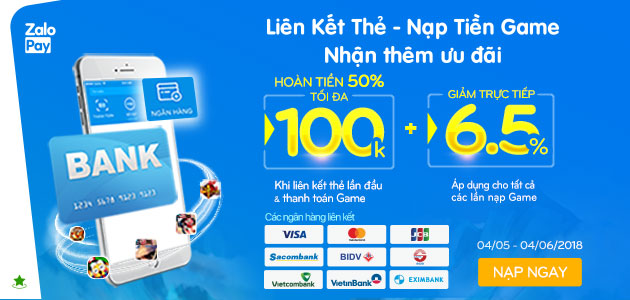 Zing Pay Mobile - Kênh nạp game mobile chính thức của VNG